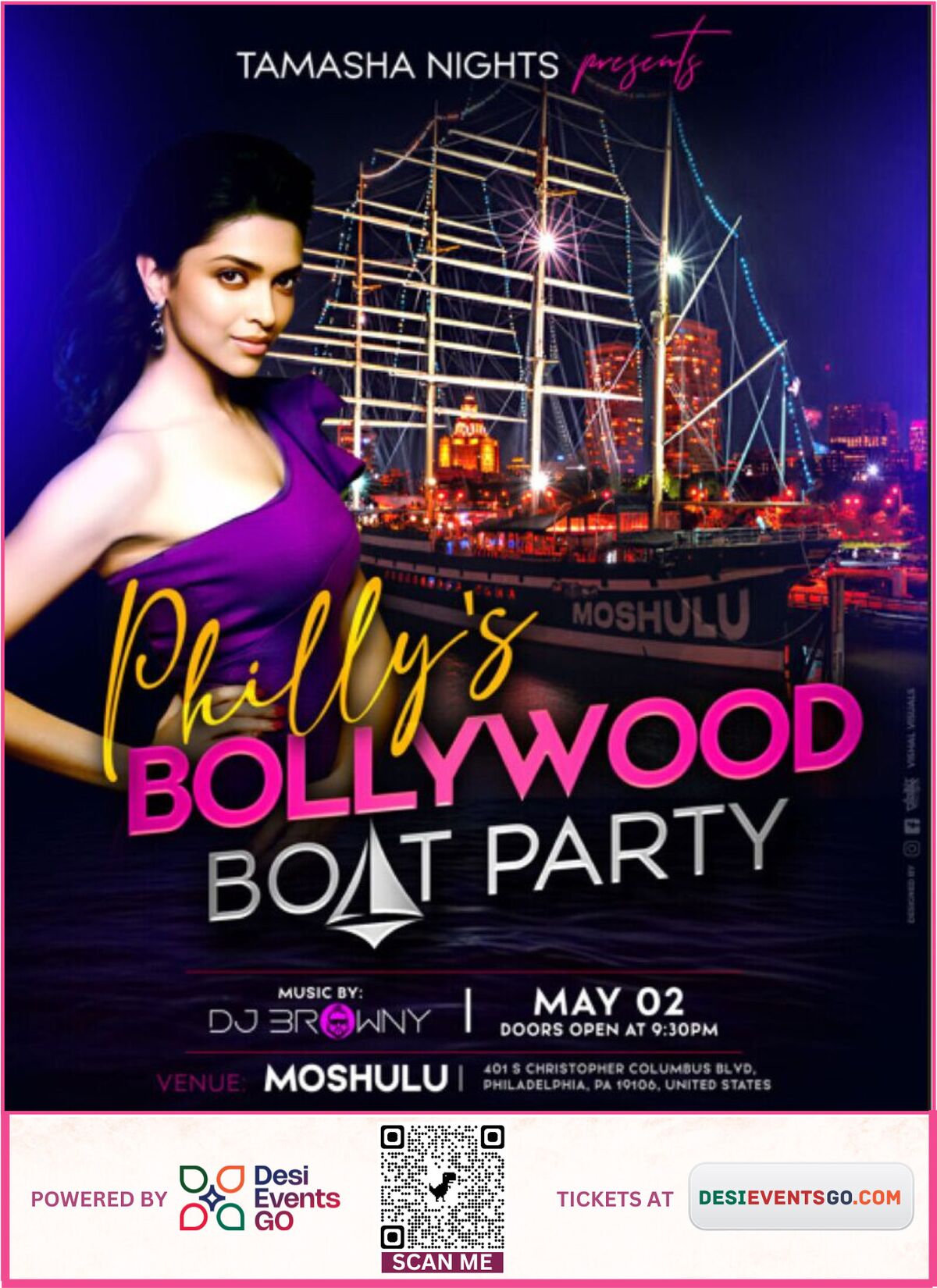 PHILLY'S BOLLYWOOD BOAT PARTY AT MOSHULU | Desi Events GO